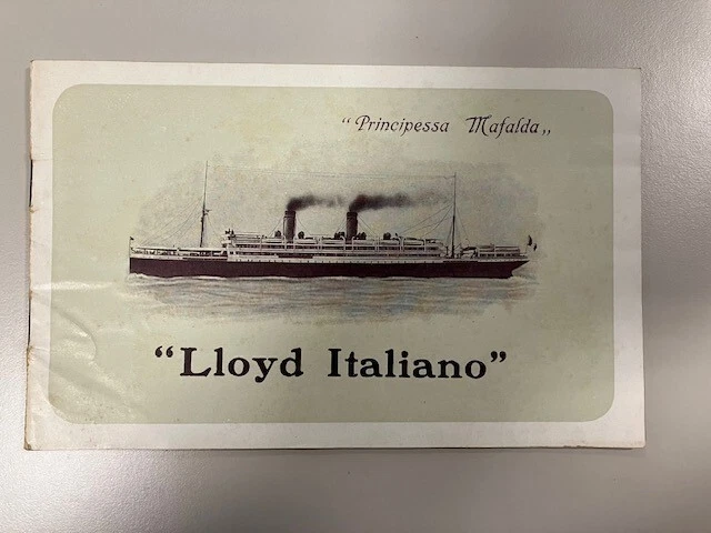 DOC PAQUEBOT NAVE ocean liner navigazione lloyd italiano Principessa ...