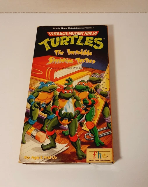 VINTAGE TEENAGE MUTANT Ninja Turtles Cartoon Vhs * The Incredible ...