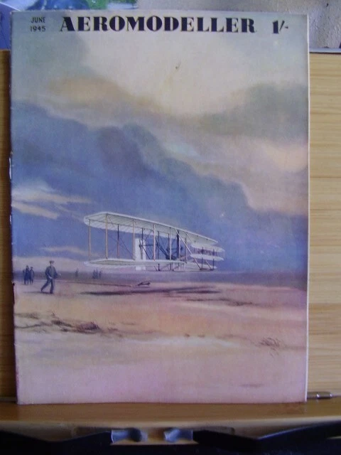 VINTAGE AEROMODELLER MODEL Aircraft Magazine June 1945 Wright Bi Plane ...