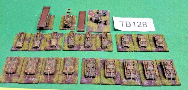 WWII GERMAN BATTLEGROUP 1/28th 6mm scale 21 Models (TB128) £50.00 ...