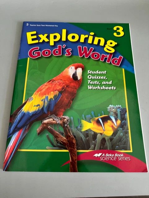 ABEKA EXPLORING GOD'S World 3 Teacher Quiz Test Worksheet Answer Keys ...