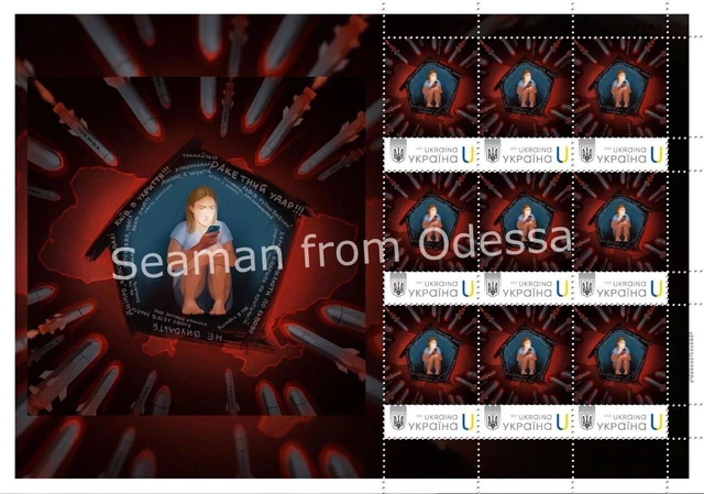 NEW RARE STAMPS War in Ukraine 2022-2025 "Rocket strike!!!"💔 £17.11 ...