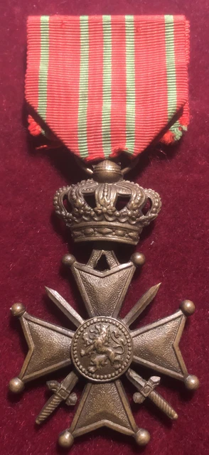 BELGIUM WW1 CROIX DE GUERRE War Cross MEDAL Army Military EUR 34,47 ...