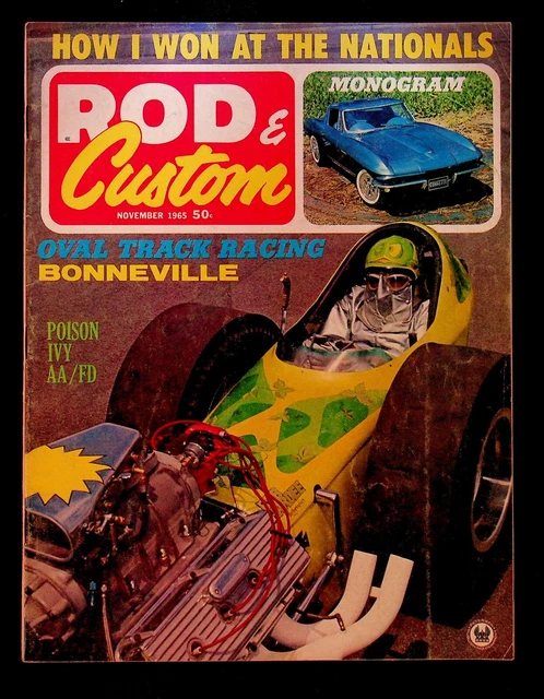 ROD & CUSTOM Magazine November 1965 Vintage Classic Hot Rod Car Photo ...