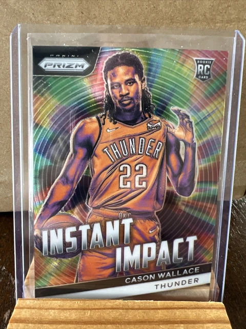 CASON WALLACE 2023-24 Panini Prizm RC Instant Impact Thunder Rookie #15 ...