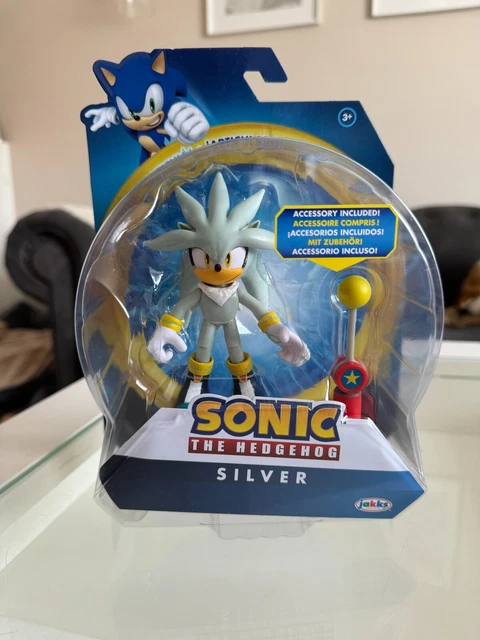 SONIC THE HEDGEHOG 10cm Silver Sonic Figure Jakks Pacific - Free ...