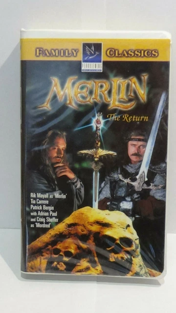 MERLIN THE RETURN Family VHS Movie Clamshell Tia Carrere Rik Mayall ...