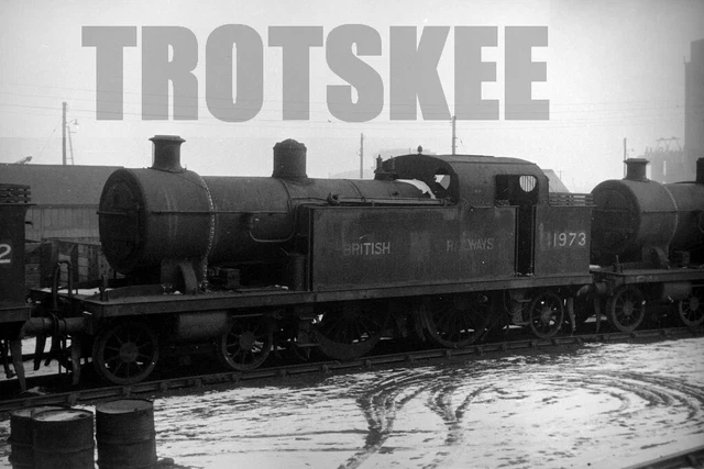 35MM NEGATIVE BR British Railways Steam Loco 41973 Class 79 Derby 1955 ...