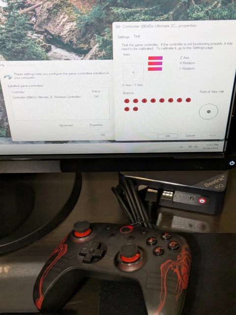 8BITDO ULTIMATE 2C Wired controller USB-C Hall Effect for PC Black Myth ...