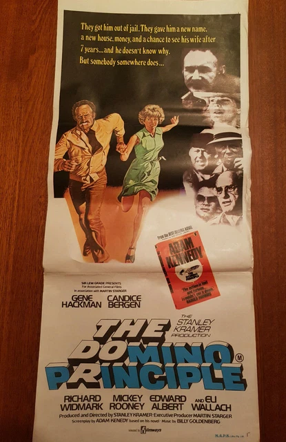 Original Gene Hackman Richard Widmark Movie Poster The Domino