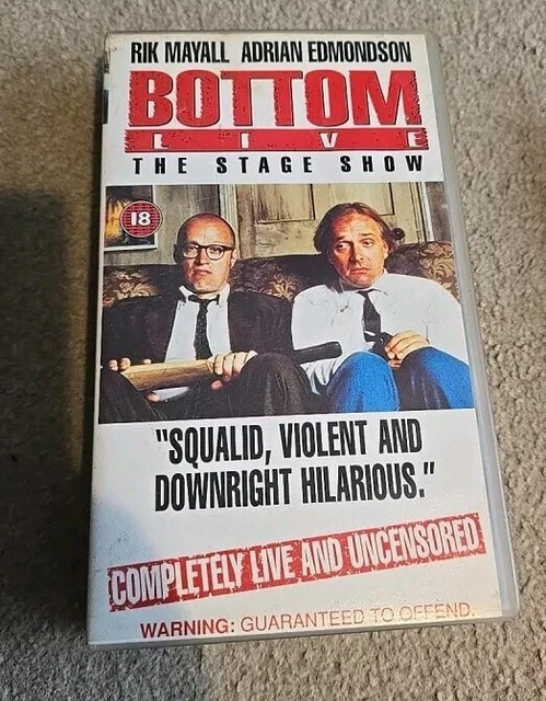 BOTTOM - LIVE - The Stage Show (VHS, 1993) £9.00 - PicClick UK