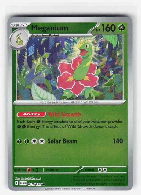 MEGANIUM RARE ME01: Mega Evolution 010/132 NM $2.74 - PicClick CA