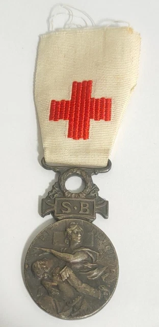 MÉDAILLE CROIX ROUGE 1864 1866 Secours Aux Blessés militaires militaria ...