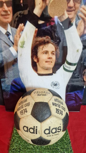 FUSSBALL BALL TELSTAR WM 1974 signiert DFB Deutschland Weltmeister ...