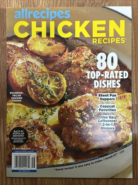 ALL RECIPES CHICKEN RECIPES MAGAZINE 2025 Top Rated Dishes £8.19 ...