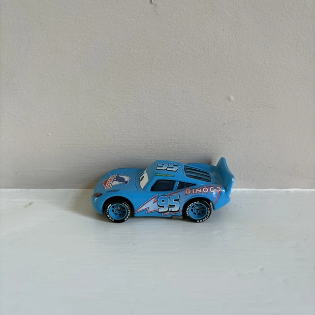 DISNEY PIXAR CARS Lightning Mcqueen Dinoco Blue #95 Diecast Model Car 1 ...