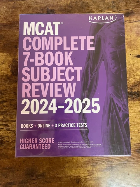 KAPLAN MCAT COMPLETE 7-BOOK SUBJECT REVIEW 2024-2025 With Online ...