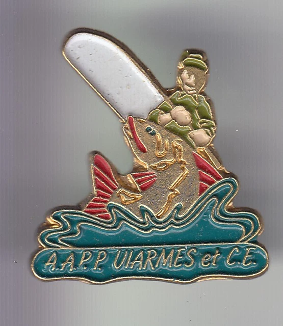 RARE PINS PIN'S .. Sport Peche Poisson Fish Fishing Club Aapp Viarmes ...