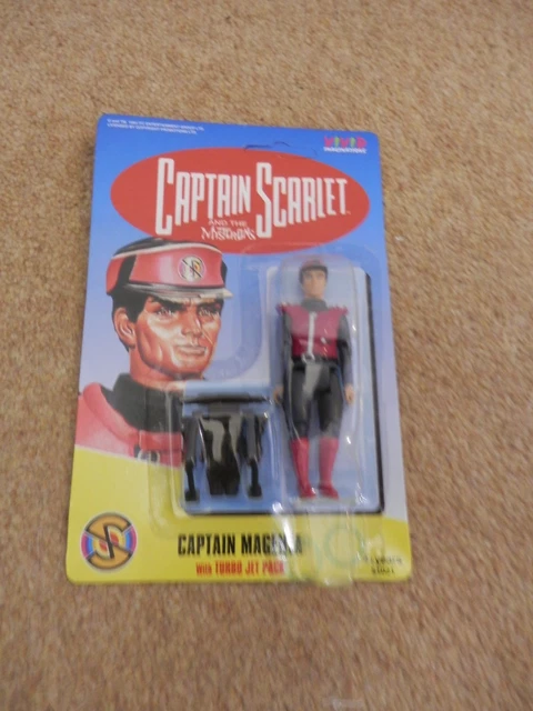 CAPTAIN MAGENTA CAPTAIN Scarlet Series VERY GOOD ON SEALED CARD VERY ...