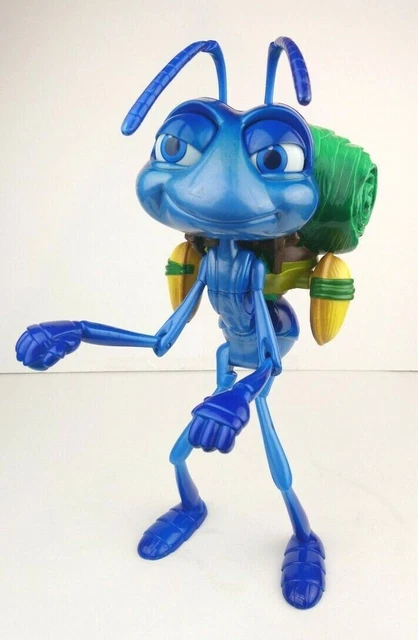 PIXAR A BUGS Life Battery Operated Blue Flik The Ant Disney 13" Toy ...