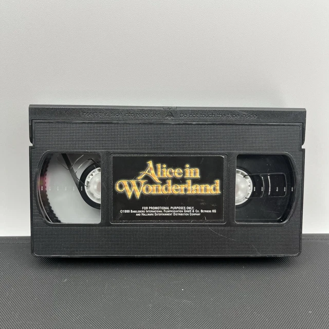 *RARE PROMO SCREENER TAPE* Alice In Wonderland VHS 1999 Live Action ...