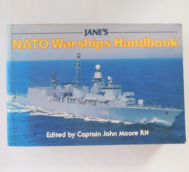 JANE'S NATO WARSHIPS Handbook 1980s book ships silhouettes ...