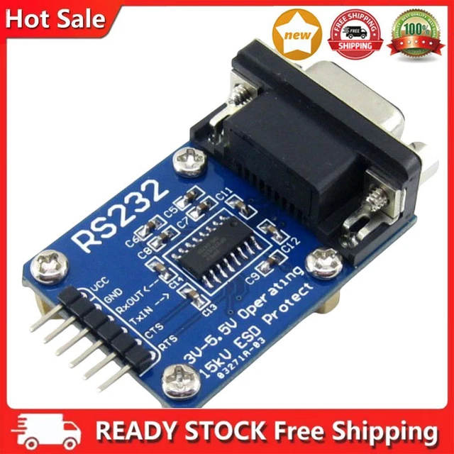 WAVESHARE RS232 TO TTL Module 3V-5.5V Serial Port Module SP3232 Chip ...
