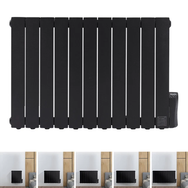 OIL FILLED PANEL Heater Electric Wall Mounted Programmable Timer ...