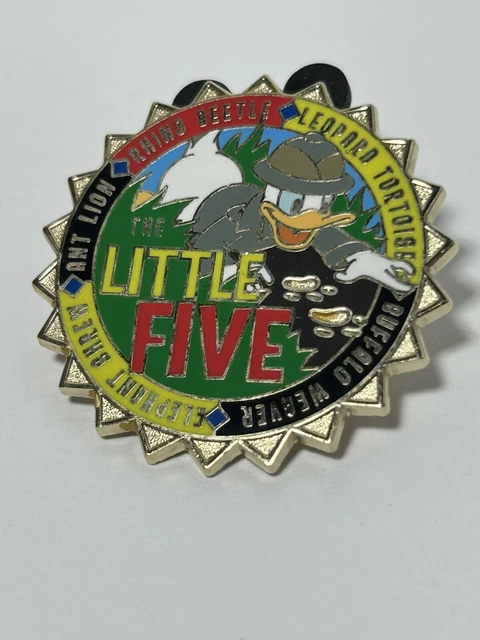 ADVENTURES BY DISNEY Donald Duck The Little Five Rare Safari Pin £17.81 ...