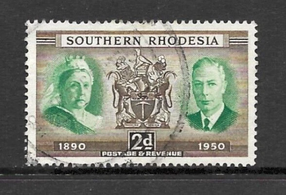 SOUTHERN RHODESIA 1950 60th Anniv. of Rhodesia 1 x Value Used £1.00 ...