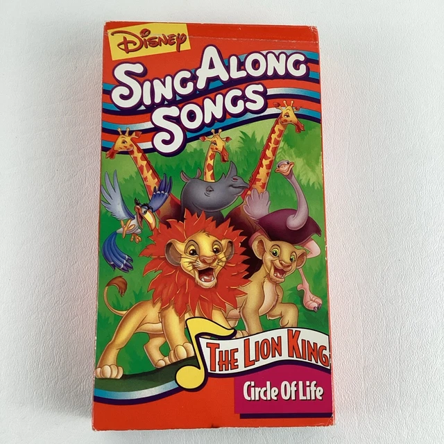 DISNEY SING ALONG Songs VHS Tape The Lion King Circle Of Life Music ...