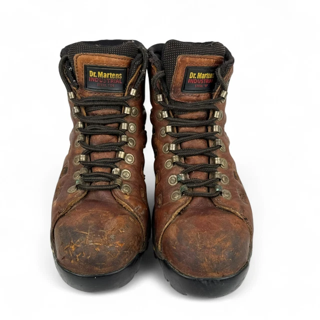 DOC MARTENS MEN'S Industrial Steel Toe Safety Work Boots M 7 W 8 ...
