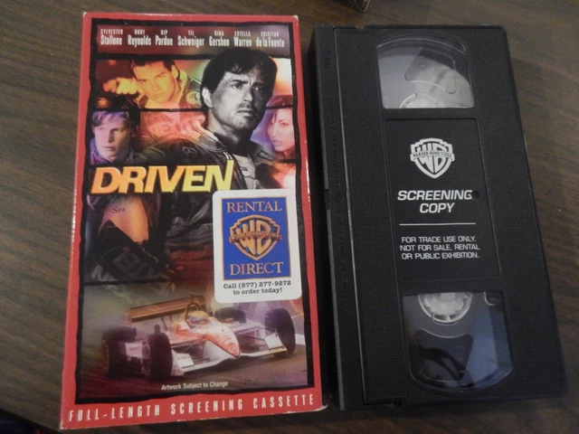 DRIVEN SYLVESTER STALLONE Vhs Demo Screener Gina Gershon 2001 Action ...