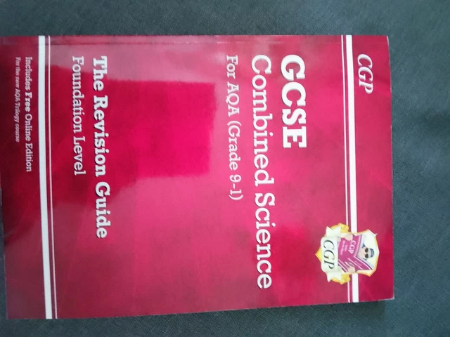 GCSE COMBINED SCIENCE Cgp Aqa Foundation Revision Guide £4.00 - PicClick UK