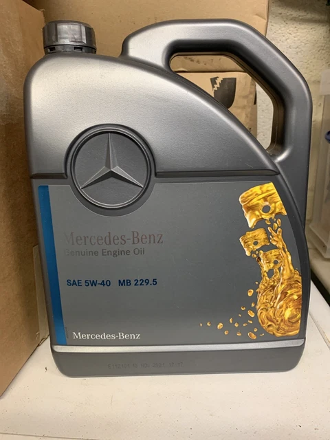 5 LITER ORIGINAL Merceds Benz SAE 5W40 MB 229.5 Motoröl Vollsynthetisch ...