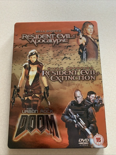 RESIDENT EVIL 2 - Apocalypse/Resident Evil - Extinction/Doom (Steelbook ...