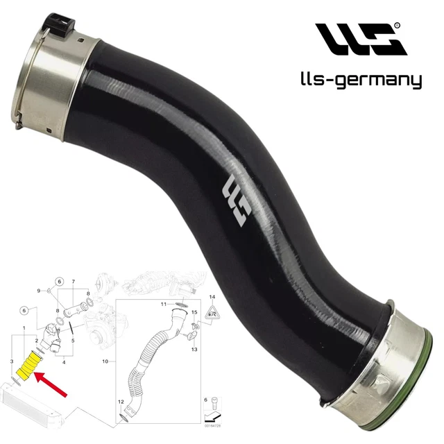 DURITE TURBO ENTRÉE D'Air pour BMW 1er E82 Coupé E88 Cabriolet 123d ...