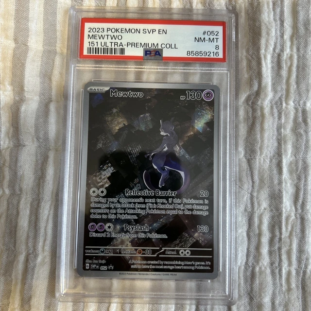 PSA 8 POKEMON 151 Mewtwo collection ultra premium étoile noire promo ...