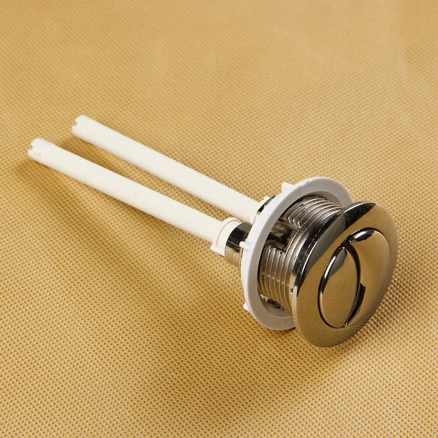PLASTIC DUAL FLUSH Toilet Water Tank Push Button With 2 Rods for 38mm ...