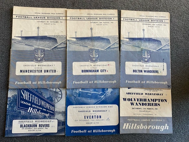 6 X SHEFFIELD Wednesday Homes From Early 60s £3.31 - PicClick UK