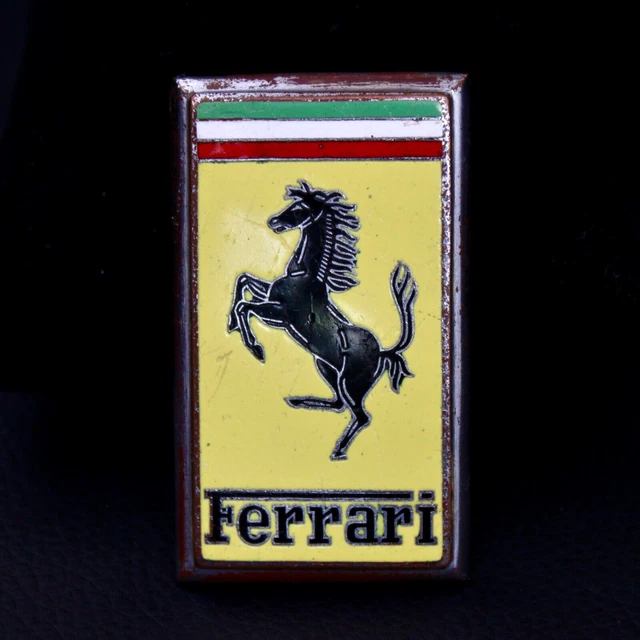 1960/70 VINTAGE OMEA Milano Ferrari Car Badge Prancing Horse Emblem ...