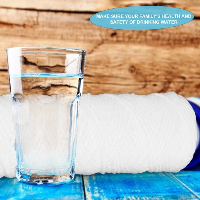 2PCS 10 INCH PP Cotton Filter Core Universal Household Water Purifier ...