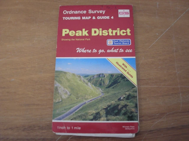 PEAK DISTRICT SHOWING the National Park Touring Map & Guide 4 £4.00 ...