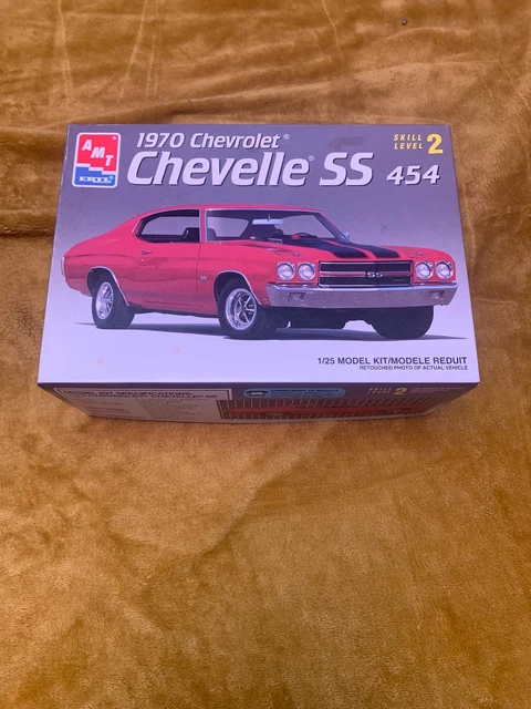 ERTL AMT 1:25 MODEL KIT CHEVROLET 1970 CHEVELLE SS Open box sealed bags ...