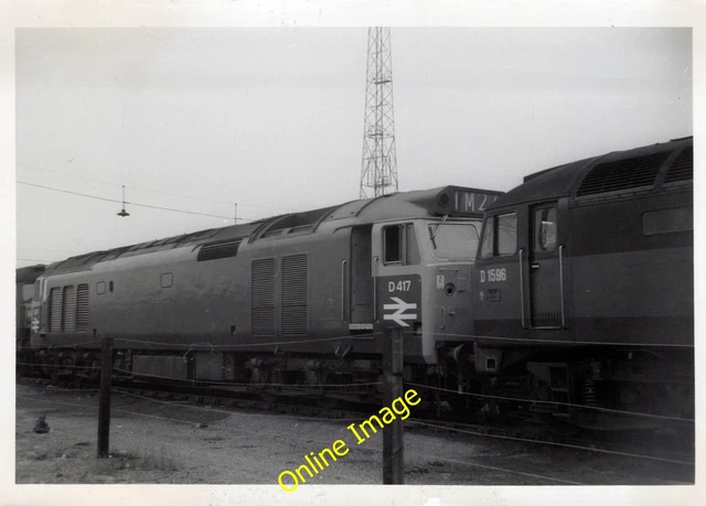 RAILWAY PHOTO 6X4 Class 50 D417 Crewe North Shed 2/6/68 £3.50 - PicClick UK