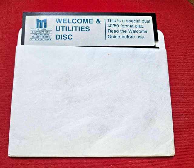 ACORN ORIGINAL WELCOME & Utilities Disc BBC Master 5.25" Floppy Disc 40/80T 1986 £9.50 - PicClick UK