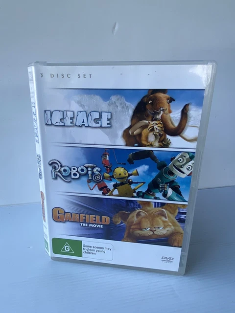 ICE AGE - Robots - Garfield The Movie - DVD - R4 - 3 Disc Set A19 £6.65 ...