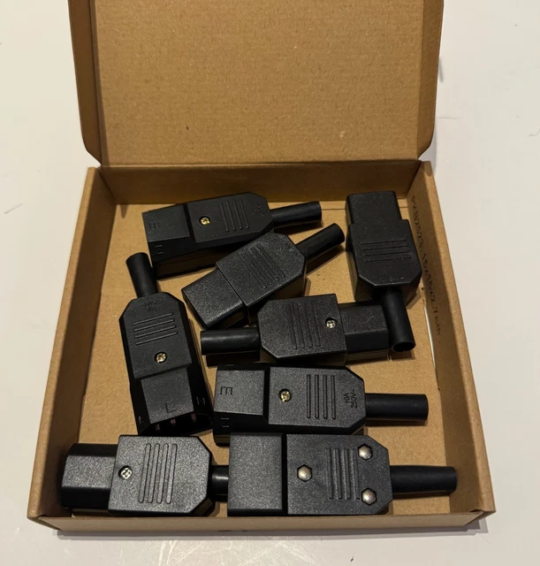 8X IEC KETTLE Plug Male Female Connectors AC 250v 10A SourcingMap New ...