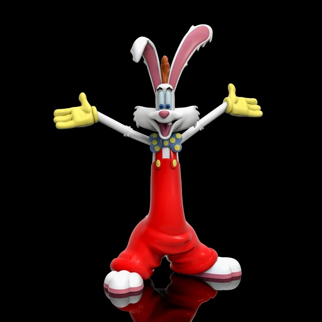 UNPAINTED WHO FRAMED Roger Rabbit 3D Printed Model Kit 6" Tall (9-23 ...