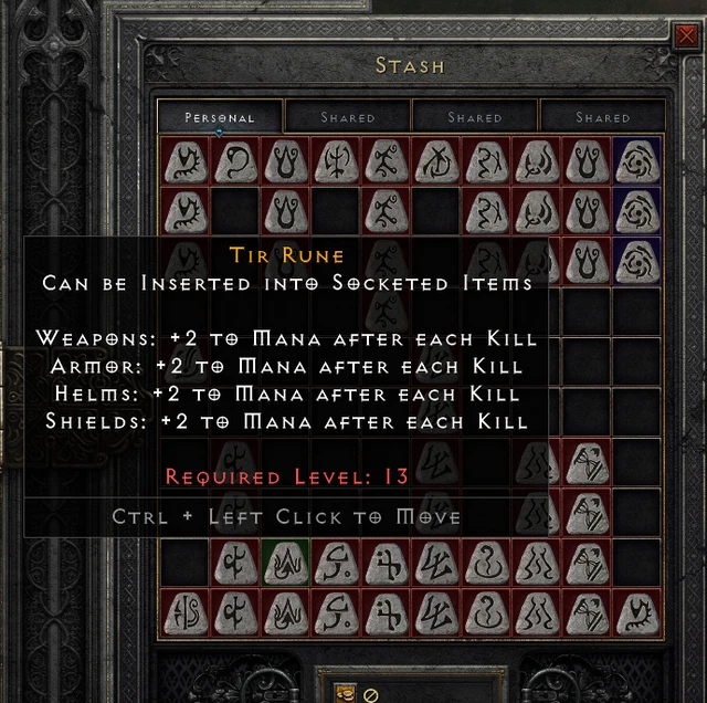 DIABLO 2 RESURRECTED D2R TIR Rune PC & XBOX Ladder NL SC $2.00 - PicClick